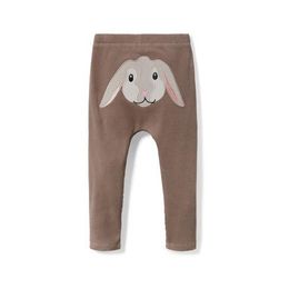 Tchibo Babyhose - Mocca MIT Hasen-Applikation - Baby - Gr.: 98/104