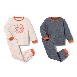 Tchibo 2 Kleinkinder-Pyjamas - Dunkelblau - Kinder - Gr.: 110/116