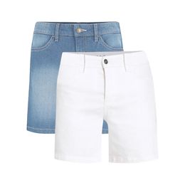 bonprix Stretch-Jeans-Shorts, 2er Pack
