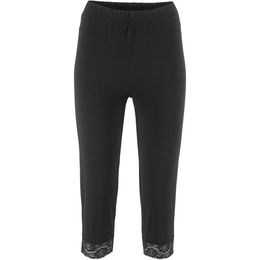 bonprix Leggings mit Spitze