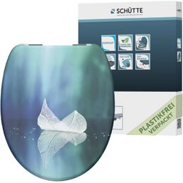 Schütte Schütte WC-Sitz Fallen Leaf, Duroplast, mit Absenkautomatik, blau