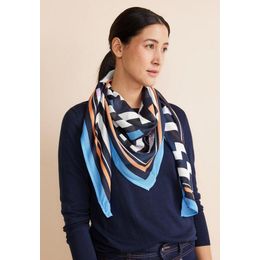 Street One Schal, mit grafischem Muster, blau