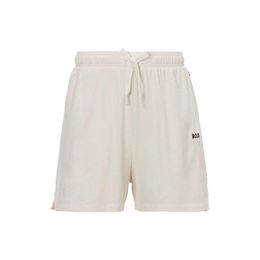 BOSS Pyjamahose CI_Shorts CW mit BOSS Logoschriftzug, weiß