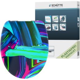 Schütte Schütte WC-Sitz Neon Paint, Duroplast, Absenkautomatik, bunt