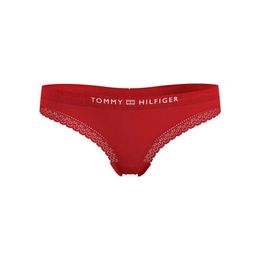 Tommy Hilfiger Underwear String mit Spitzenkante am Beinausschnitt, rot