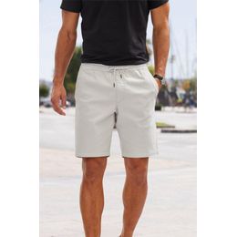 John Devin Shorts Bermuda kurze Hose aus elastischer Baumwoll-Qualität, grau