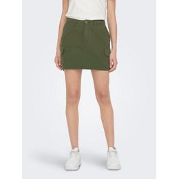 Only Minirock ONLMALFY LIFE SHORT CARGO SKIRT PNT, grün