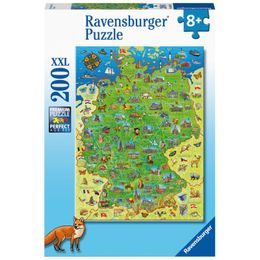 RAVENSBURGER VERLAG Bunte Deutschlandkarte (Kinderpuzzle)