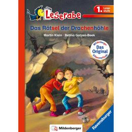 RAVENSBURGER VERLAG Das Rätsel der Drachenhöhle - Leserabe 1. Klasse - Erstlesebuch für Kinder ab 6 Jahren - Martin Klein, Kartoniert (TB)