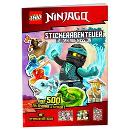 Ameet LEGO® NINJAGO® - Stickerabenteuer - Helden auf Mission, Kartoniert (TB)