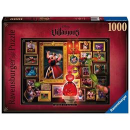 Ravensburger Puzzle 1000 Teile - Disney Villainous Herzkönigin - Die beliebten Charaktere aus Alice im Wunderland als Puzzle für Erwachsene und Kinder
