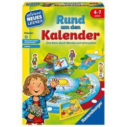 RAVENSBURGER VERLAG Ravensburger 24984 - Rund um den Kalender - Spielen und Lernen für Kinder, Lernspiel für Kinder von 4-7 Jahren, Spielend Neues Lernen für 2-4 Spieler
