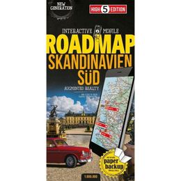 High 5 Edition Interactive Mobile ROADMAP Skandinavien Süd. Scandinavia South, Karte (im Sinne von Landkarte)