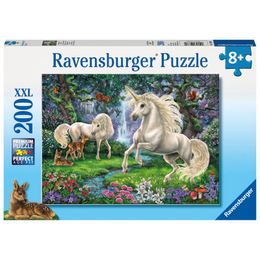 RAVENSBURGER VERLAG Ravensburger Kinderpuzzle - 12838 Geheimnisvolle Einhörner - Einhorn-Puzzle für Kinder ab 8 Jahren, mit 200 Teilen im XXL-Format
