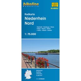 Esterbauer Bikeline Radkarte Niederrhein Nord, Karte (im Sinne von Landkarte)
