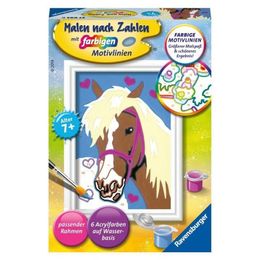 RAVENSBURGER VERLAG Ravensburger Malen nach Zahlen 27693 - Liebes Pferd - Kinder ab 7 Jahren