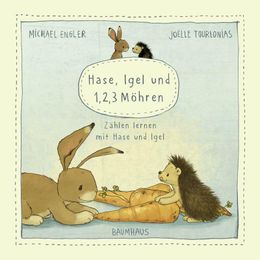 Hase, Igel und 1, 2, 3 Möhren (Pappbilderbuch) - Michael Engler, Pappband
