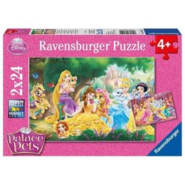 RAVENSBURGER VERLAG Ravensburger Kinderpuzzle - 08952 Beste Freunde der Prinzessinnen - Puzzle für Kinder ab 4 Jahren, Disney-Puzzle mit 2x24 Teilen