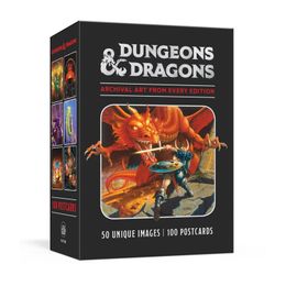 Penguin Random House Dungeons & Dragons 100 Postcards: Archival Art from Every Edition - Official Dungeons & Dragons Licensed,