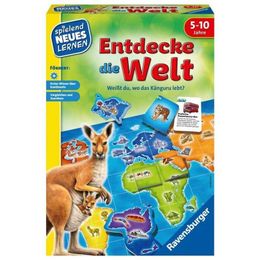 RAVENSBURGER VERLAG Ravensburger 24990 - Entdecke die Welt - Spielen und Lernen für Kinder, Lernspiel für Kinder von 5-10 Jahren, Spielend Neues Lernen für 2-4 Spieler