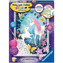 RAVENSBURGER VERLAG Ravensburger Malen nach Zahlen 28516 - Einhornmagie - Kinder ab 11 Jahren