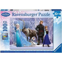 RAVENSBURGER VERLAG Ravensburger Kinderpuzzle - 10516 Im Reich der Schneekönigin - Disney Frozen-Puzzle für Kinder ab 6 Jahren, mit 100 Teilen im XXL-Format