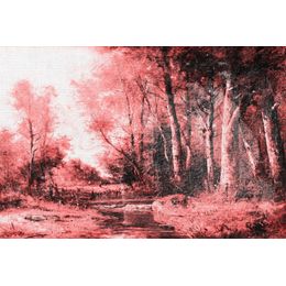 ARCHITECTS PAPER Fototapete "Atelier 47 Forest Painting 1" Tapeten Gr. B/L: 4 m x 2,7 m, rosa (creme, hellrosa, pink) Fototapeten