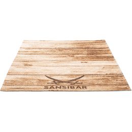Teppich Sansibar "Keitum 009" Teppiche Gr. B/L: 160 cm x 230 cm, 3 mm, 1 St., braun Esszimmerteppiche