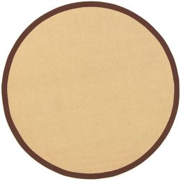 Sisalteppich CarpetFine "Sisal" Teppiche Gr. Ø 160 cm, 5 mm, 1 St., braun Esszimmerteppiche