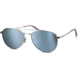 Marc O'Polo Pilotenbrille MARC O'POLO "Modell 505066" bunt (silberfarben, blau) Damen Brillen Sonnenbrillen