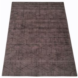 Teppich my home "Manju" Teppiche Gr. B/L: 160 cm x 230 cm, 10 mm, 1 St., grau (taupe) Esszimmerteppiche