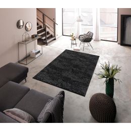 Teppich Home Affaire "Dilani" Teppiche Gr. B/L: 240 cm x 320 cm, 12 mm, 1 St., schwarz Esszimmerteppiche