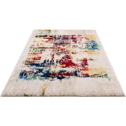 Hochflor-Teppich LEONIQUE "Hennes" Teppiche Gr. B/L: 300 cm x 400 cm, 43 mm, 1 St., bunt (multi) Esszimmerteppiche