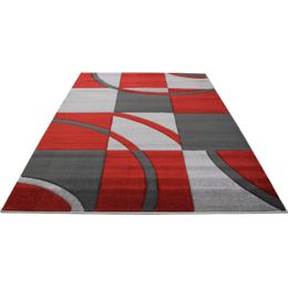 Teppich Home Affaire "Josias" Teppiche Gr. B/L: 280 cm x 380 cm, 16 mm, 1 St., rot Esszimmerteppiche