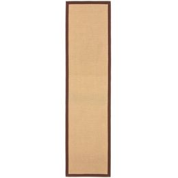 Läufer CarpetFine "Sisal" Teppiche Gr. B/L: 80 cm x 500 cm, 5 mm, 1 St., braun Küchenläufer