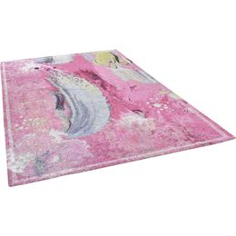Teppich Gino Falcone "Cosima-111" Teppiche Gr. B/L: 160 cm x 230 cm, 3 mm, 1 St., rosa Esszimmerteppiche