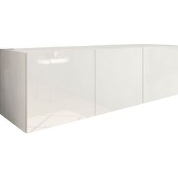 borchardt Möbel Lowboard BORCHARDT MÖBEL "Vaasa" Sideboards Gr. B/H/T: 114 cm x 35 cm x 35 cm, 3, weiß (weiß matt, hochglanz) Lowboards