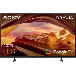 G (A bis G) Sony LED-Fernseher "KD43X75WLPAEP" Fernseher schwarz LED Fernseher