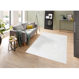 Hochflor-Teppich my home "Mikro Soft Ideal" Teppiche Gr. B/L: 280 cm x 390 cm, 30 mm, 1 St., weiß Esszimmerteppiche