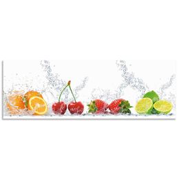 Küchenrückwand Artland "Fruchtig erfrischend gesund Fruchtmix" Spritzschutzwände Gr. B/H: 150 cm x 50 cm, bunt Küchendekoration