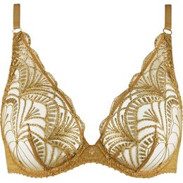 Aubade Ethnic Vibes Triangel-BH, Stickerei, Anhänger, für Damen, gold, 70E