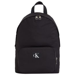 Cityrucksack Calvin Klein Jeans "CITY NYLON BP43" Gr. B/H/T: 29 cm x 42 cm x 13 cm, schwarz (black) Rucksäcke