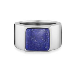 Silberring Baldessarini "Schmuck Geschenk, Herrenring Silber 925" Fingerringe Gr. 58, Silber 925 (Sterlingsilber), 13 mm, blau (silberfarben, schwarz, blau, blau) Herren Fingerringe