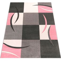 Teppich Paco Home "Lara 235" Teppiche Gr. B/L: 240 cm x 330 cm, 16 mm, 1 St., pink Esszimmerteppiche