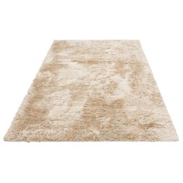 Hochflor-Teppich my home "Boldo" Teppiche Gr. B/L: 280 cm x 390 cm, 50 mm, 1 St., beige (sand) Esszimmerteppiche
