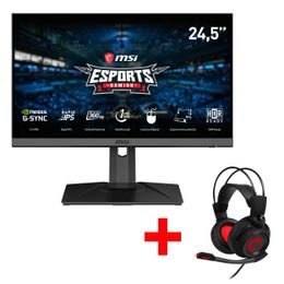 F (A bis G) MSI Gaming-LED-Monitor "Oculux NXG253R E-Sports" Monitore schwarz Monitore