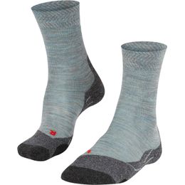 Falke TK2 Trekkingsocken, Schurwoll-Anteil, für Damen, blau, 37/38