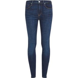 Skinny-fit-Jeans Tommy Hilfiger Curve "CRV TH FLX HARLEM SKNNY HW PAM" Gr. 46, N-Gr, blau (pam) Damen Jeans Röhrenjeans