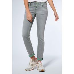 Slim-fit-Jeans SOCCX Gr. 26, Länge 32, grau Damen Jeans Röhrenjeans