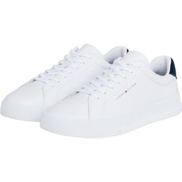 Tommy Hilfiger Sneaker, Schnürung, Leder, für Herren, weiß, 44